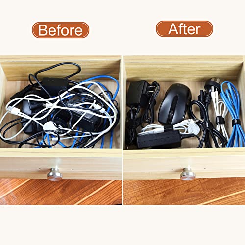 120PCS Reusable Cable Ties Black Cable Management Cord Organizer 6 Inch Wire Straps for Home Office Data Centers USB Desk Electronics Accessories Organizing