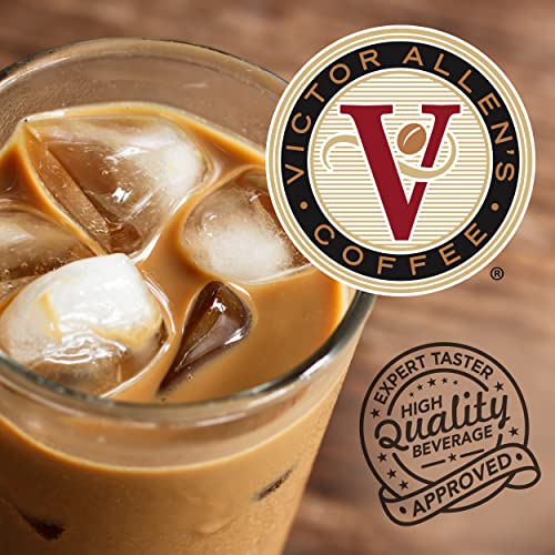 Victor Allen's Coffee Mocha Iced Canned Coffee Latte, 8oz Cans (12 Pack)
