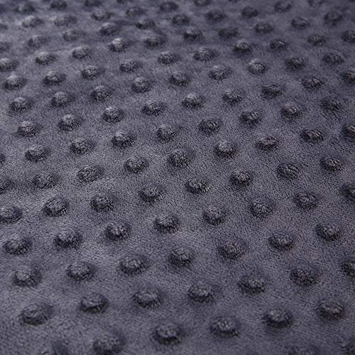 Removable Duvet Cover for Weighted Blanket - Grey - Super Soft Minky Dot Duvet Cover (60"x80")