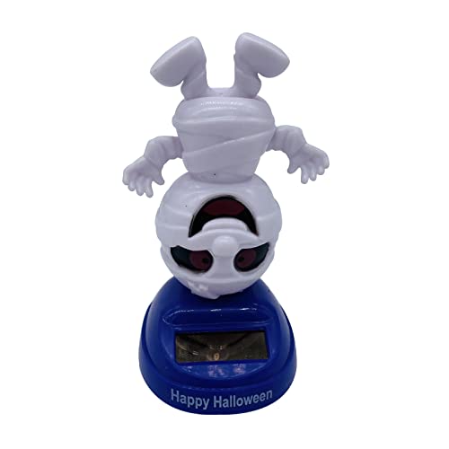 Car Dashboard Decoration Solar Shaking Head Dancing Doll Mini Bobbleheads Plastic Bobble Head Figures Ornaments Car Interior Decoration Office Home Tabletop Decor Bobble Head Toy Gift