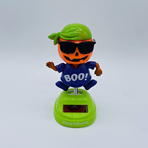 Car Dashboard Decoration Solar Shaking Head Dancing Doll Mini Bobbleheads Plastic Bobble Head Figures Ornaments Car Interior Decoration Office Home Tabletop Decor Bobble Head Toy Gift
