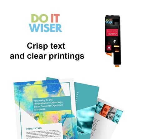 Do it Wiser Remanufactured Toner Cartridge Replacement for Xerox WorkCentre 6027 6025 Phaser 6022 6020 - 106R02757 (Magenta 1,000 Pages)