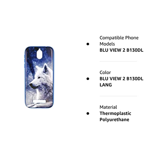 Oujietong BLU VIEW2 B131DL Case for Blu View 2 B130dl Phone Case TPU Soft Cover Lang