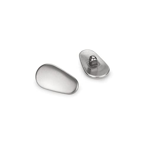 BEHLINE Glasses Nose Pads Screw-in Eyeglasses Nose Pads Glasses Nose Piece Repair Kits (14mm)