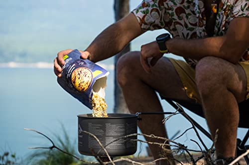 RightOnTrek Cauliflower Forest Chicken Risotto | Backpacking, Camping, Hunting Food | No soy, Keto, No gluten ingredients Adventure Meals | 2 Servings