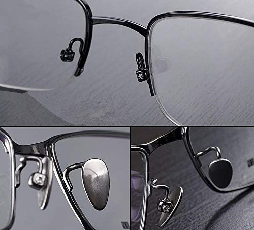 BEHLINE Glasses Nose Pads Screw-in Eyeglasses Nose Pads Glasses Nose Piece Repair Kits (14mm)
