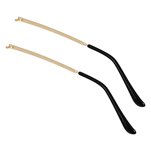 ULTECHNOVO Eyeglass Temple Arms Glasses Repair Kit 1 Pair Metal Glasses Temple Sunglasses Arm Eyewear Frame Temple Replacement Eyeglass Nose Pads Eyeglasses Replacement Arms