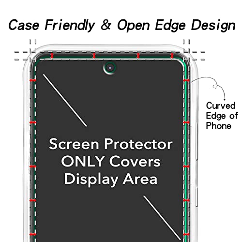 KATIN [2-Pack] Screen Protector For Motorola Moto One 5G Ace, Moto G 5G Tempered Glass, Bubble Free, Anti Scratch, 9H Hardness, Case Friendly