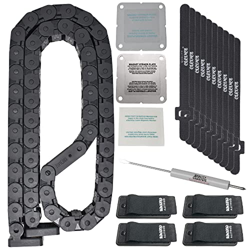 PivyCord-V Flex Chain Raceway Cable Management Solution for Sit-Stand Variable Height Desks, Flexible Cable Raceway to Hide, Organize and Protect Wires and Cables