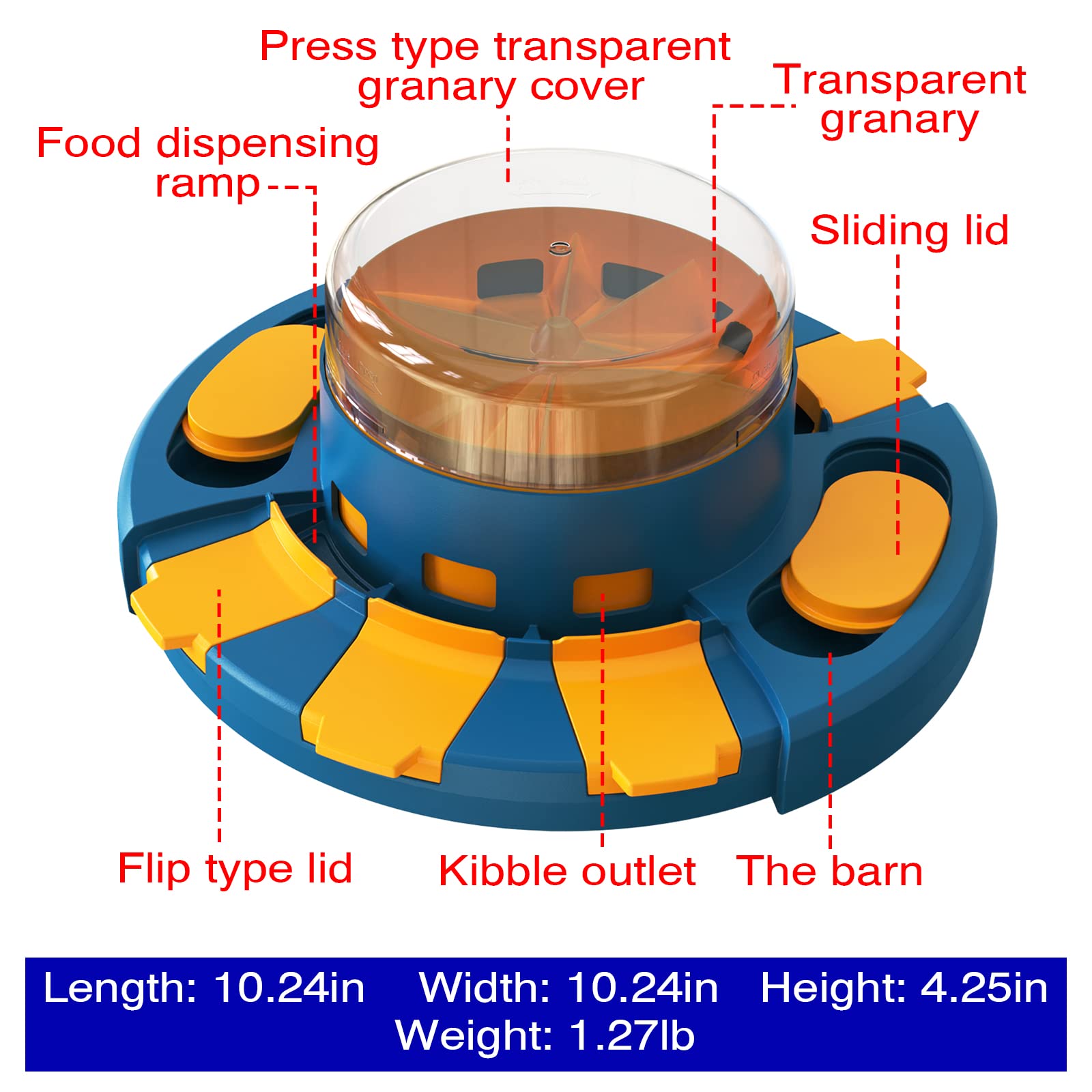 QQQNG Dog Puzzle Toy Dogs Brain Stimulation Mentally Stimulating Toys Beginner Puppy Treat Food Feeder Dispenser Advanced Level 2 in 1 Interactive Games for Small/Medium/Large Aggressive Chewer Gift B