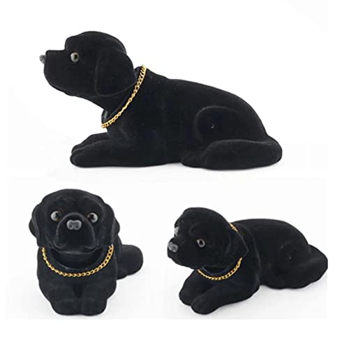 PETSOLA Cute Bobble Head Dog Nodding Dog Rocking Head Toy Figurine Model Shaking Head Dog Puppy Ornaments for Auto Dashboard Cake Vehicle Decor, 16cmx8cmx10cm