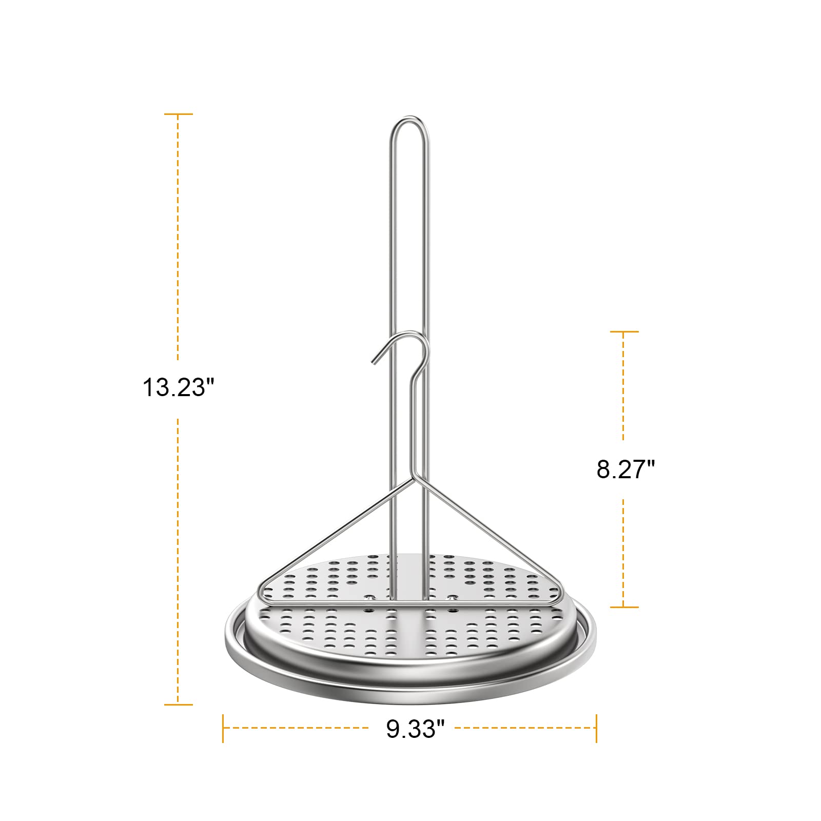 Turkey Chicken Poultry Deep Frying Rack and Handle lifter Hook-Turkey Frying Stand Kits for Deep Fry Pot Grill,Turkey Fryer Grill Stainless Steel Accessories with Drip Pan
