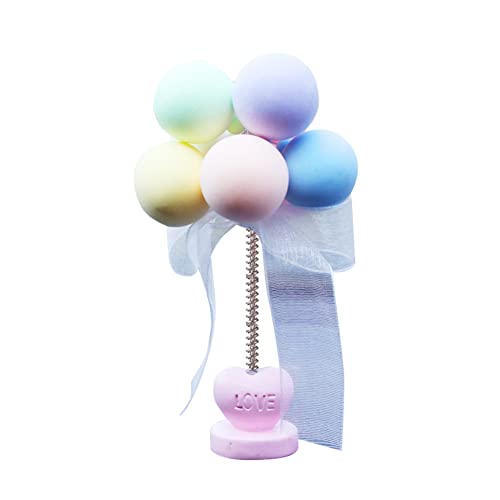 SEADEAR Car Dashboard Ornament, Balloon Bobblehead Car Dash Decoration Car Interior Dashboard Accessories Shaking Head Toy for Car/Desk/Office/Room Colorful