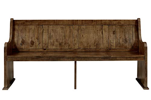 Progressive Furniture Wilder Dining Bench, 74" W x 22" D x 36" H, Heritage Pine