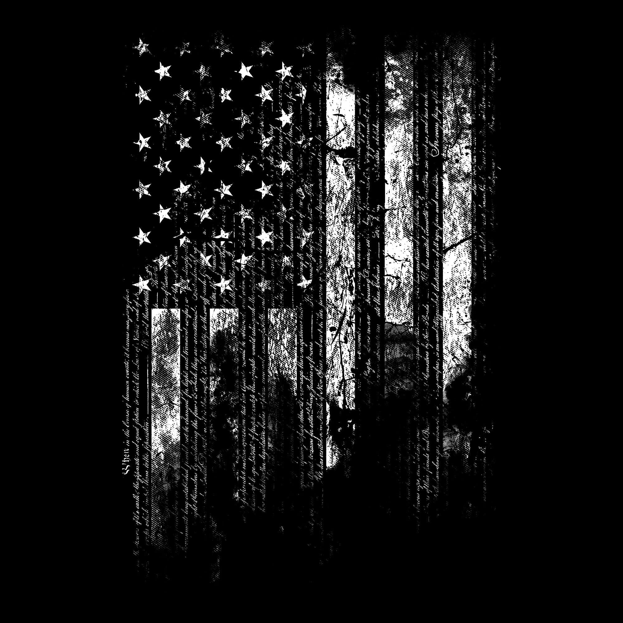 Grunt Style 1776 Flag Hoodie (Black, XXLarge)