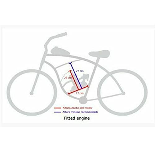 LiFuJunDong 100cc 2-Stroke Bicycle Engine Kit Full Air-Cooling Motor Bike Modified Set Motorized Motor Bike Modified Tool offering, Super Fuel-efficient for 26" 28" Bike