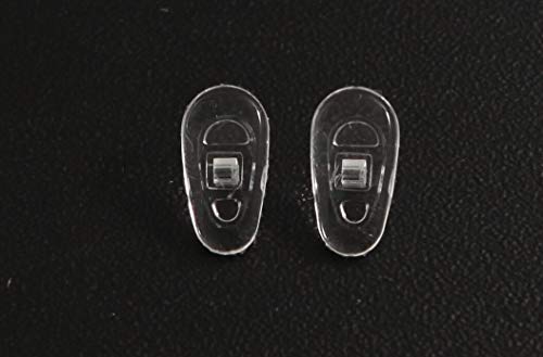 Eyeglasses Nose Pads,Soft Silicone Anti-Slip Nose Pads,Eyeglasses Repair Kits,(15mm Screw-in,5 Pair)