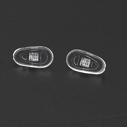 Eyeglasses Nose Pads,Soft Silicone Anti-Slip Nose Pads,Eyeglasses Repair Kits,(15mm Screw-in,5 Pair)