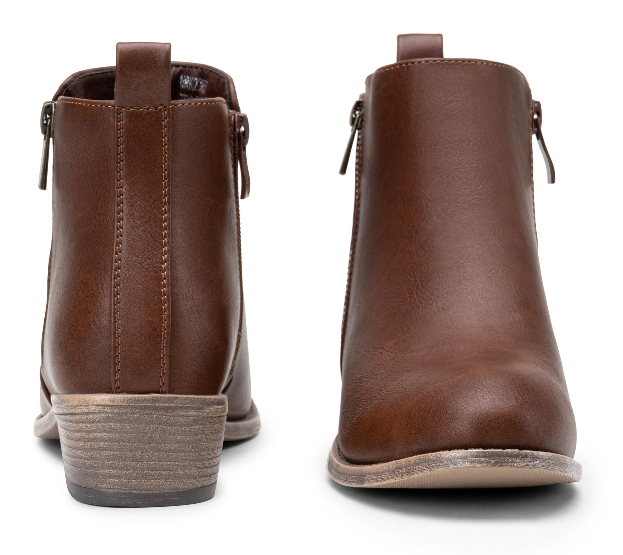 Jeossy Women's Ankle Boots, Classic Low Heeled Short Booties, 905 - Whisky, Size 8.5 US - Casual Comfortable Boots (DJY905 Whisky 08.5)