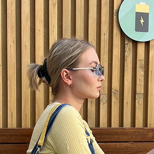 1 Pair Metal Eyeglass Replacement Arm, Eyewear Frame Temple Replacement Universal Sunglasses Arm Legs Replacement for Thin Metal Glasses, Sunglasses(Silver)