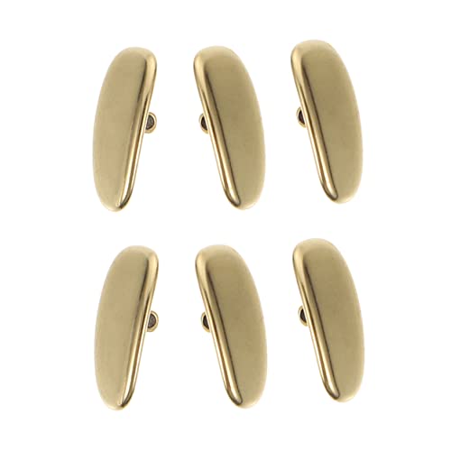 Healeved 6pcs Glasses Pads Fittings Universal Slip Pad Gasket Eyeglass for Accessories Eyeglasses Cushion Replacement Golden Supplies Kits and Nose Metal Anti- Re Sunglasses Support