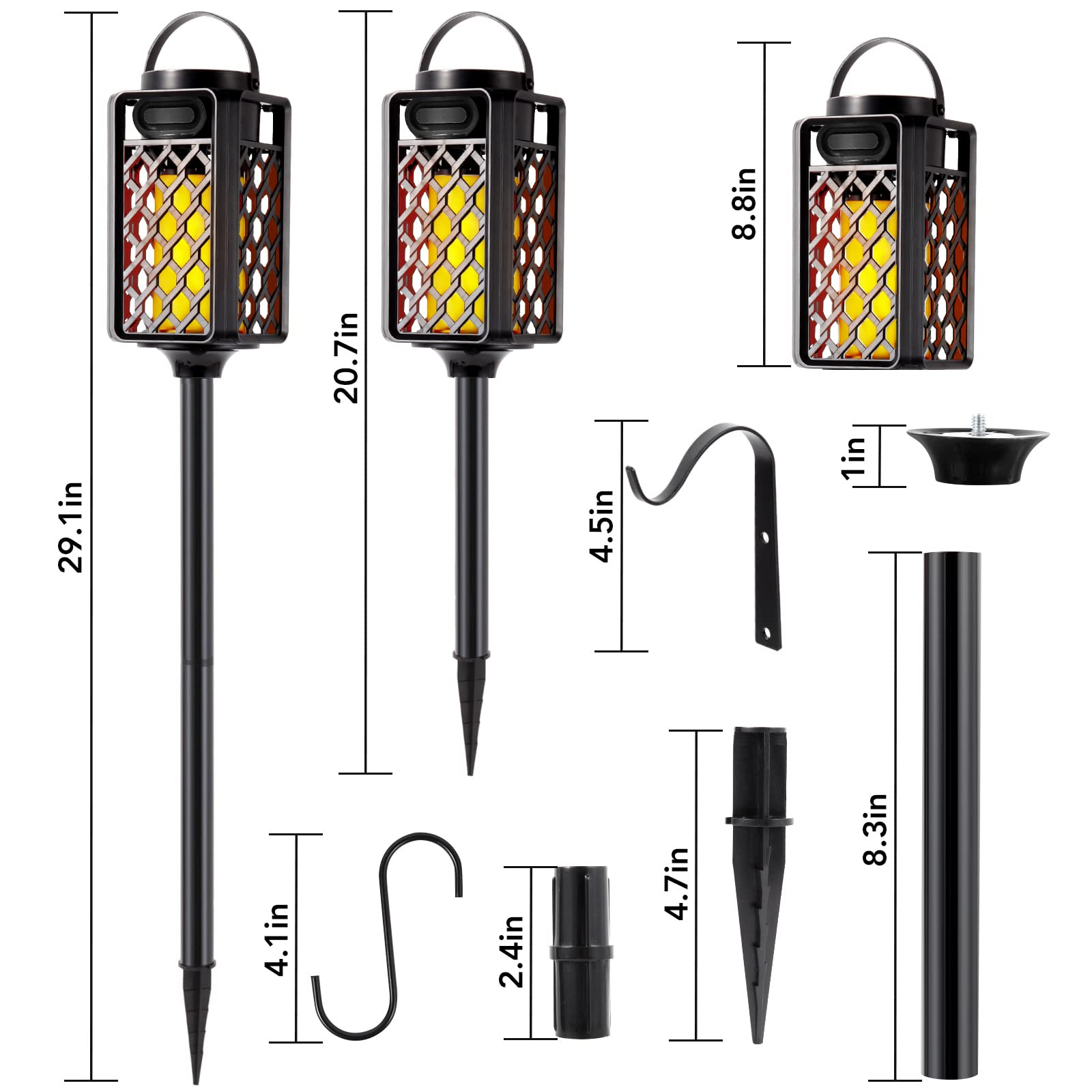 Outdoor Bluetooth Speaker,Wireless Bluetooth Speaker with Torch Light,IP65 Waterproof LED Flame Atmosphere Lantern Speaker for Party Garden Camping Patio Men Women Couples Dads Moms