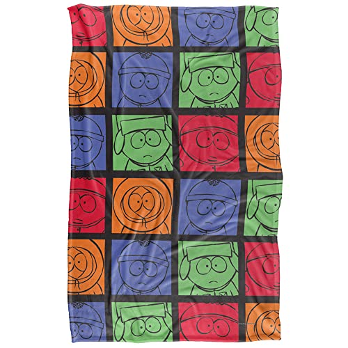 South Park Character Tiles Silky Touch Super Soft Throw Blanket 36" x 58", Multi