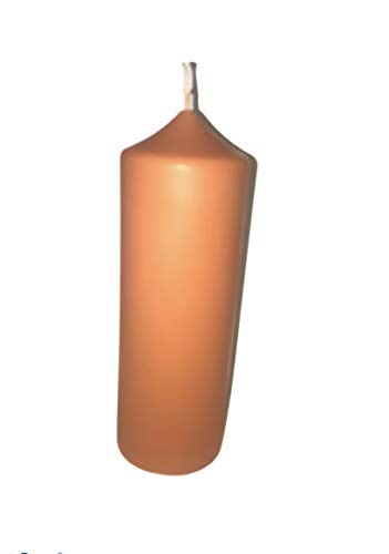 BearNaturalOrganicsPure Natural Beeswax Pillar Candle Terracotta Colored 2.25 inch x 7.25inch