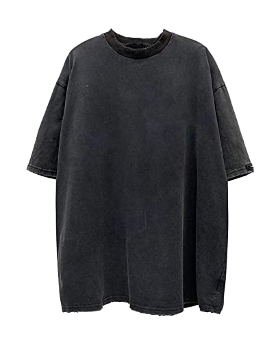 Aelfric Eden Mens T-Shirts Oversized Unisex Cotton Short Sleeve Streetwear Rap Hip Hop Basic Tee Tops