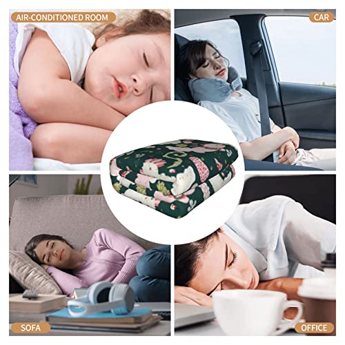 Cute Summer Kawaii Axolotl Hooded Blanket Fleece Throw Blanket Wrap Soft Warm Oversized Wearable Blanket for Women & Men