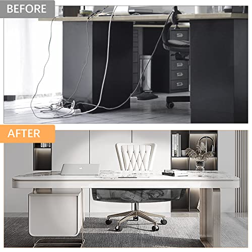 Net Cable Management Under Desk Kit, Under Desk Wires Organizer Power Strip Management, Storage and Large Capacity Cord Organizer for Office Area, Home