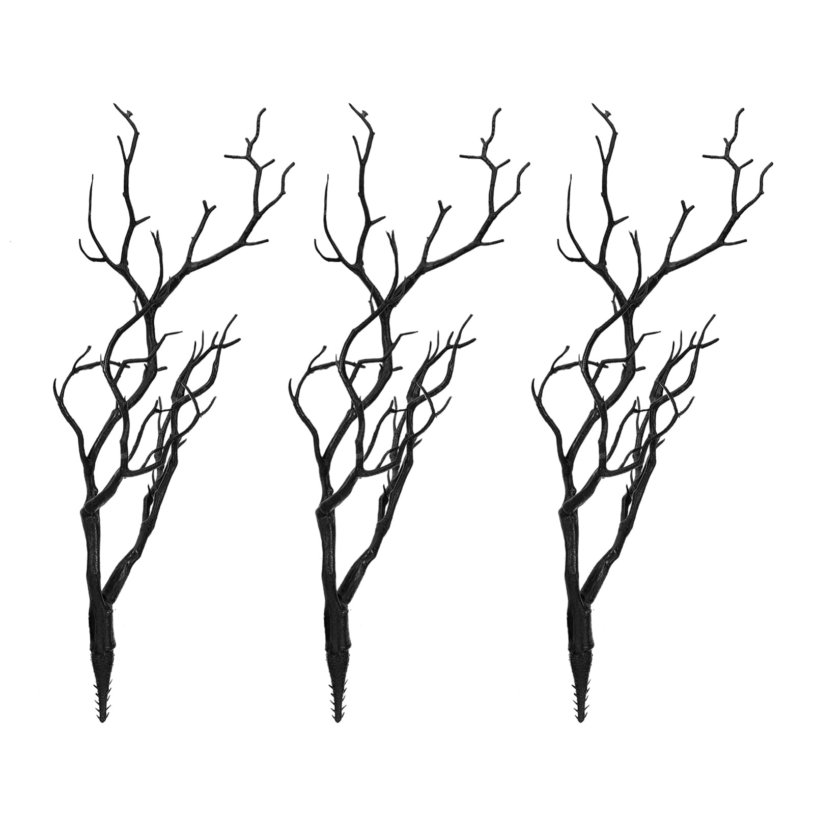 ABOOFAN 3pcs Branch Manzanita Branches Fake Dried Tree Branches Simulation Coral Plant Twigs DIY Antler Headdress Craft Halloween Party Home Decoration