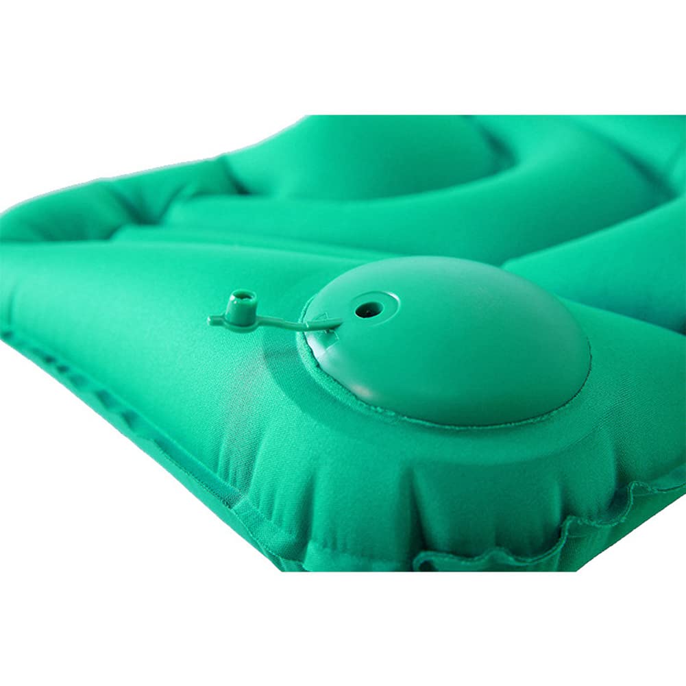oAutoSjy Press Inflatable Pillow for Neck Lumbar Support Camping Pillow Comfortable Travel Air Pillow Ultralight Inflatable Camping Pillow for Sleeping Portable Inflatable Cushion for Car Home Office