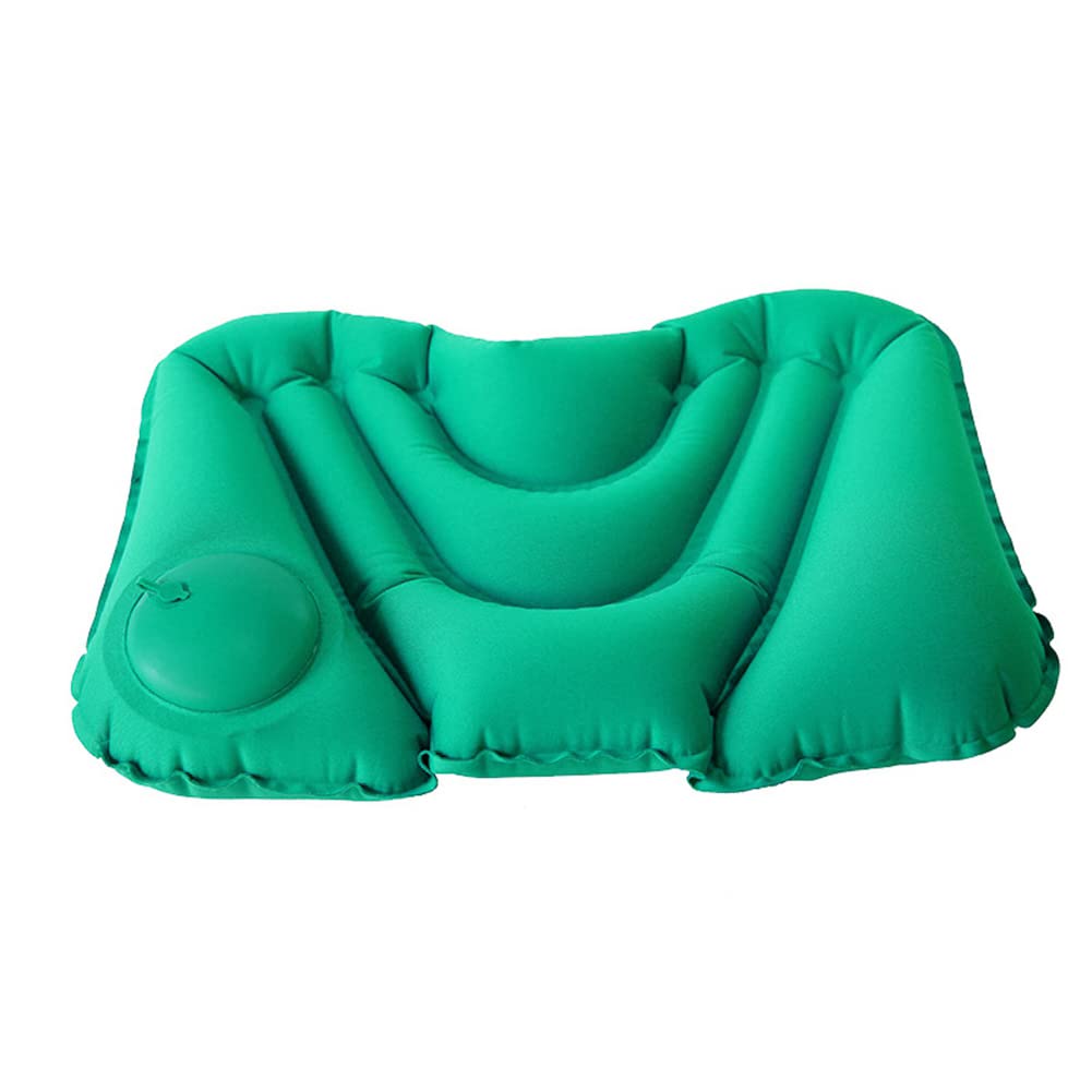 oAutoSjy Press Inflatable Pillow for Neck Lumbar Support Camping Pillow Comfortable Travel Air Pillow Ultralight Inflatable Camping Pillow for Sleeping Portable Inflatable Cushion for Car Home Office