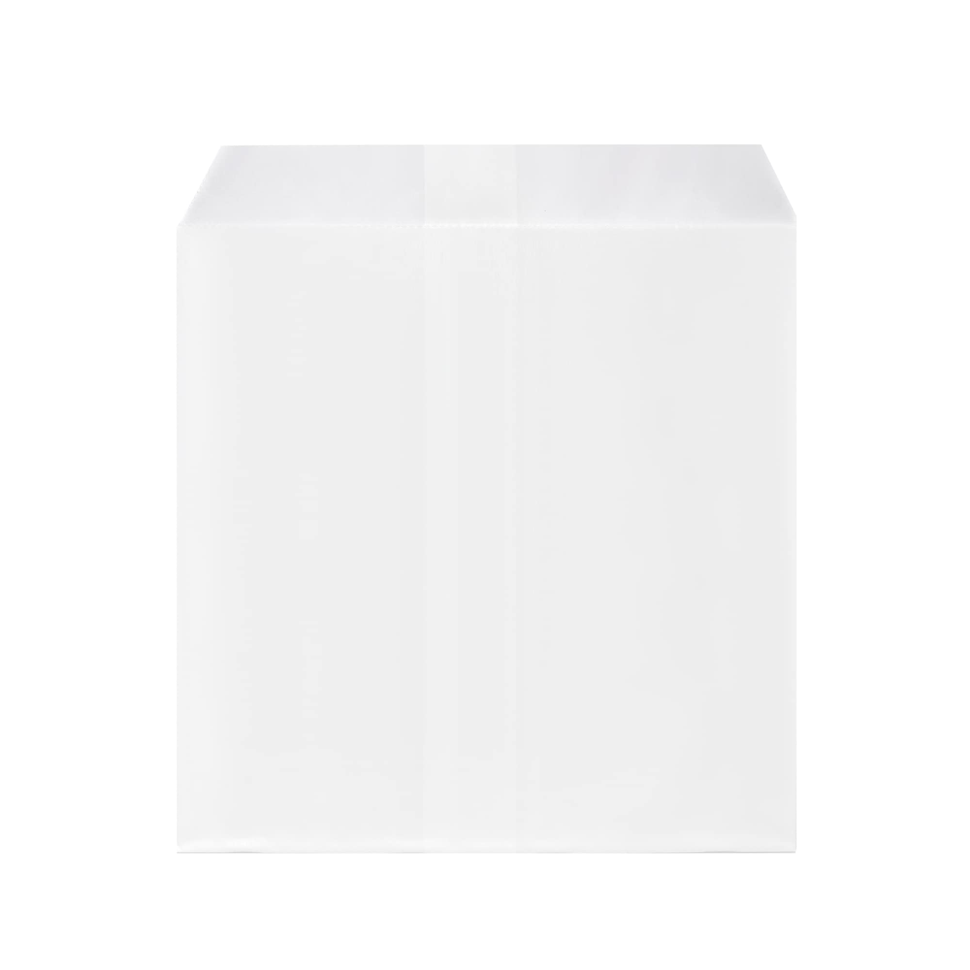 Quotidian White Flat Mini Square Glassine Paper Bags Envelope 3" x 3" (8 x 8cm) Pack of 100 - Snacks Chocolate Buffet Craft Supplies Party Favor