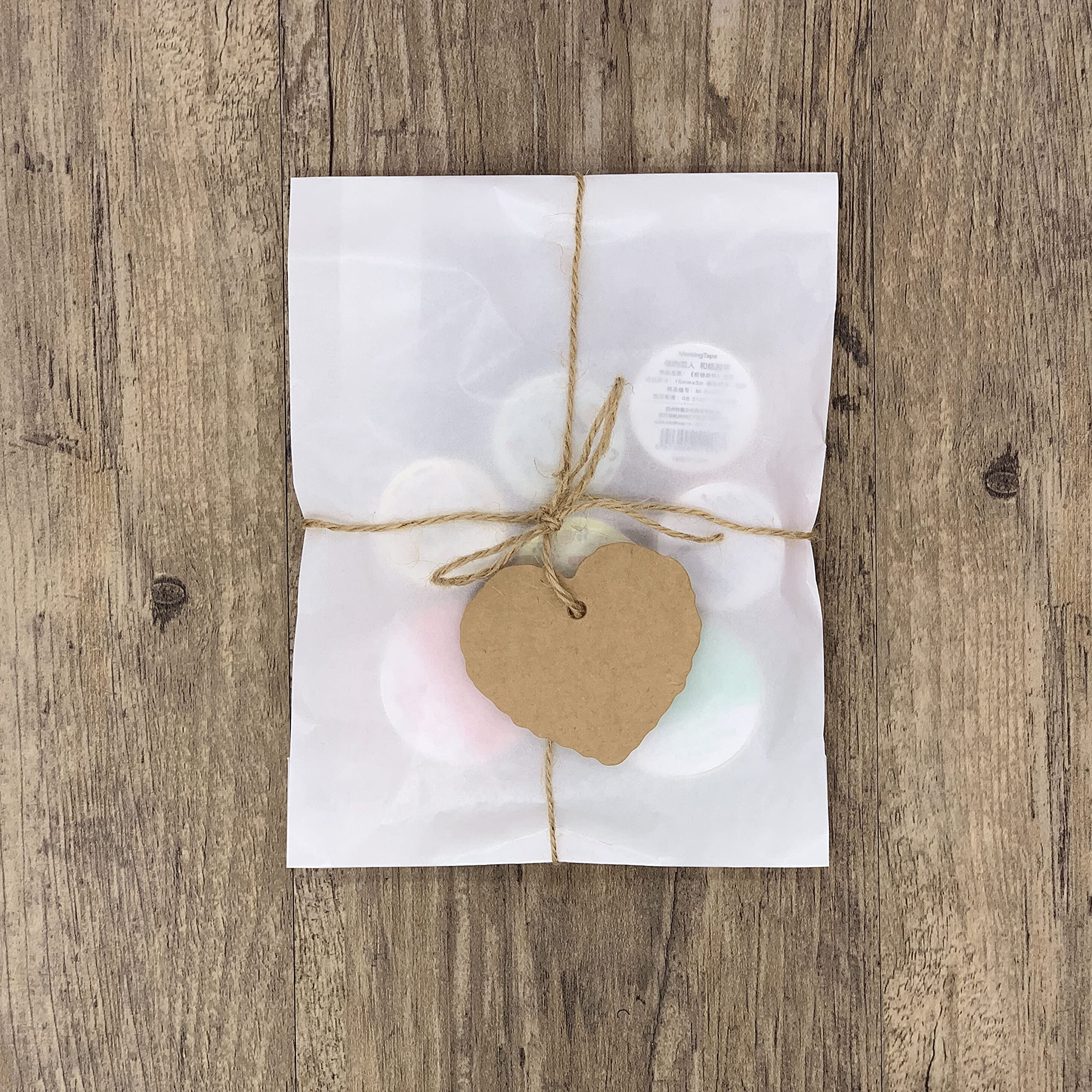 Quotidian White Flat Mini Square Glassine Paper Bags Envelope 3" x 3" (8 x 8cm) Pack of 100 - Snacks Chocolate Buffet Craft Supplies Party Favor