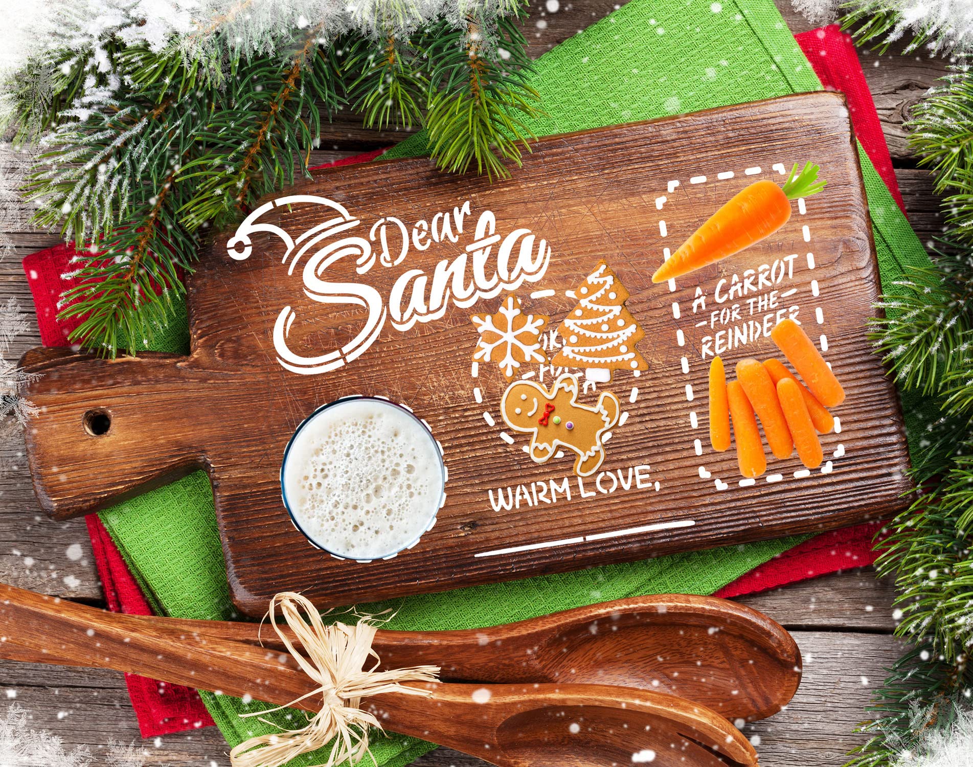 Christmas Santa Tray Stencils for Painting on Wood,Reusable Xmas Dear Santa Tray Stencil Drawing Templates for Serving Tray/Plate/Round Wood