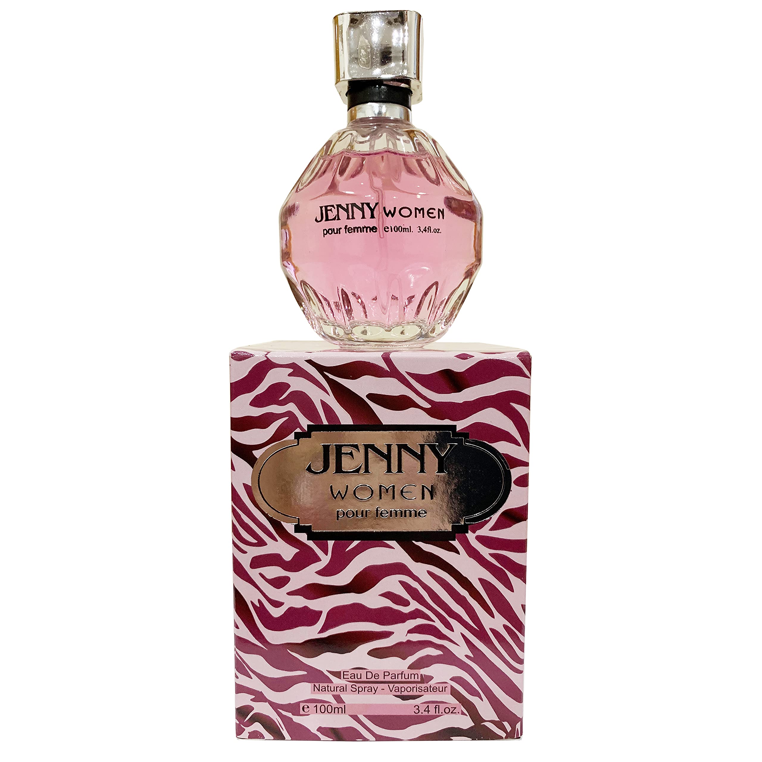 META-BOSEM Jenny/Amor De La Vida Eau de Parfum Natural Spray for Women, Wonderful Gift, Fresh Scent, Daytime & Casual Use, a Classic Bottle, 3.4 Ounce/100 Ml Each (Pack of 2)