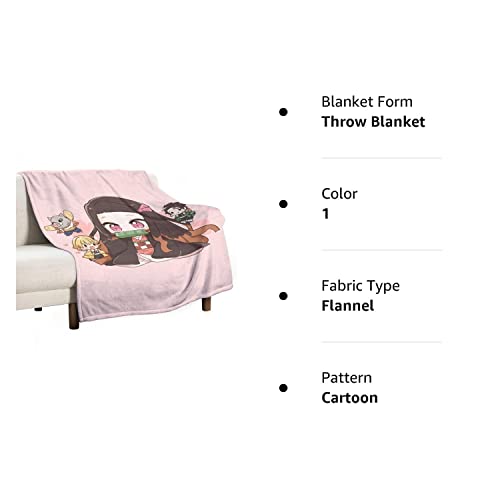 Longhui Anime Unisex Throw Blanket Flannel Blankets for Bedding Couch Sofa Living Room Throws All Season 50 X40 50x40
