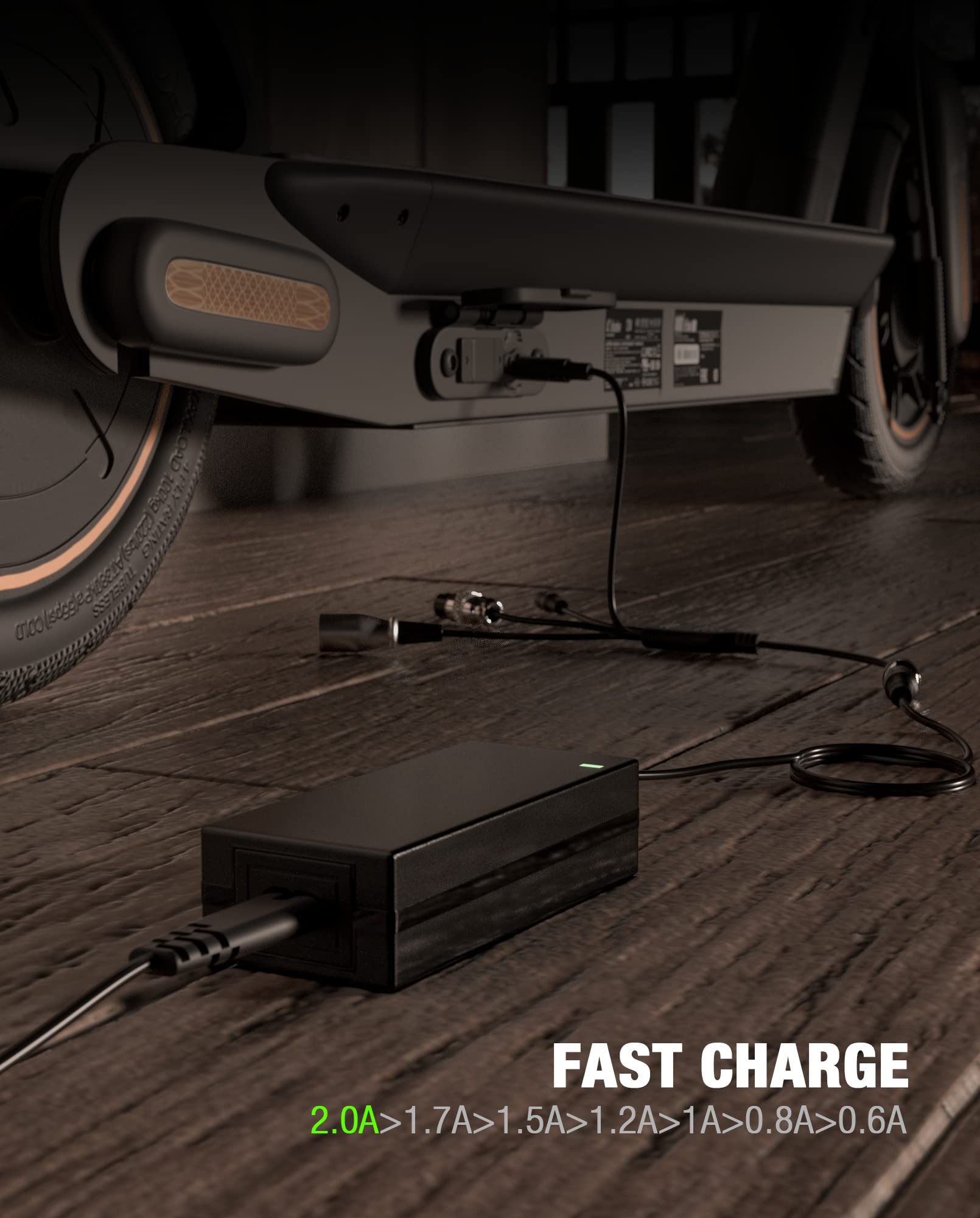 stio Universal Battery Charger for Razor, 29.4V 2A Power Supply 3Prong DC5.5-2.5/2.1 XLR Connector for Wheelchairs, Dirt Quad, Sports Mod 24V Lithium Battery Power Adapter