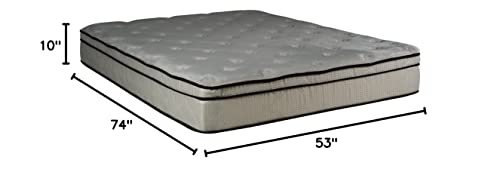 Continental Sleep Mattress, 11 Inch Euro Top Assembled , Orthopedic Full Mattress with Cozy Teddy Bear Fabric, Victoria Collection