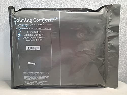 Weighted Blanket Duvet Cover, Navy, 50 x 75 in