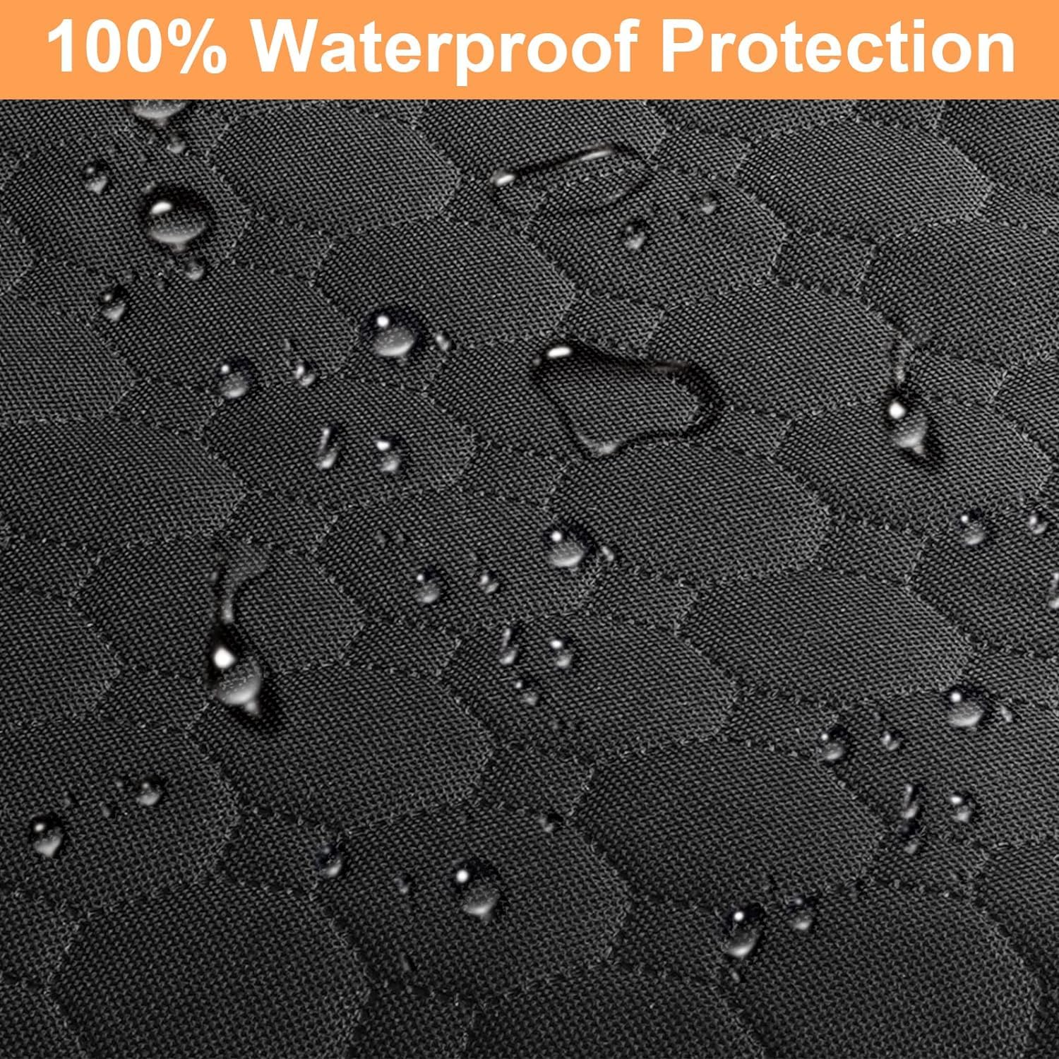 Mancro SUV Cargo Liner for Dogs, Water-Resistant Dog Seat Cover for SUV with Bumper Flap Protector, Sturdy Non-Slip Polyester Pet Trunk Cargo Cover for Vehicles, Vans, Universal Fit (84” L x 54” W)