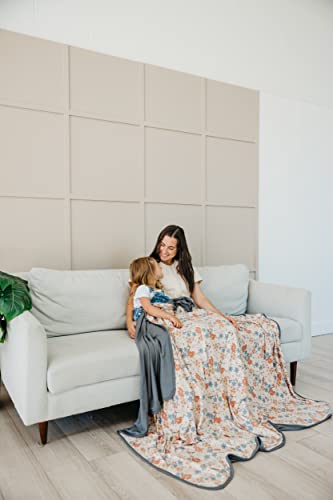 Copper Pearl Jumbo Premium Knit 3 Layer Stretchy Throw Blanket Eden