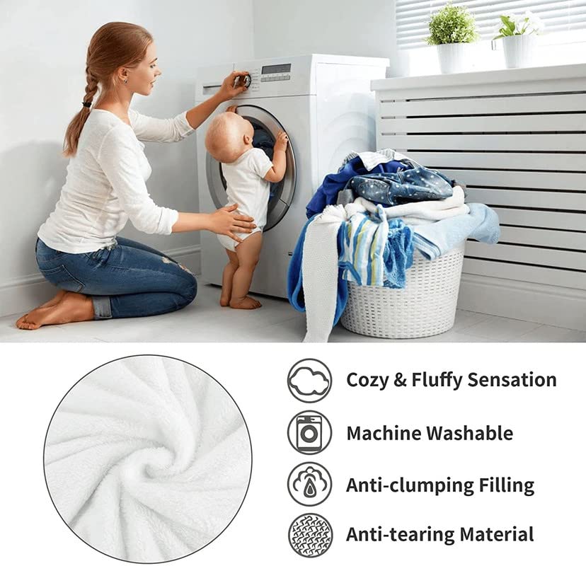 Blue Greek Evil Eye Amulet Nazar Throw Blanket for Sofa Comforter Couch Bed Recliner Living Room Bedroom Decor 30X40 inch
