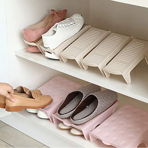 ZYLBDNB Shoe Racks Home Space-Saving Storage Shoe Rack Double Shoe Bracket Cabinet Dormitory Shoe Cabinet Finishing Shoe Slippers Rack Shoe Racks Storage for Closet