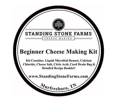 Standing Stone Farms Basic Beginner Cheese Making Kit - Mozzarella, Burrata, Burricota, Chevre, Ricotta, Mascarpone & Butter!