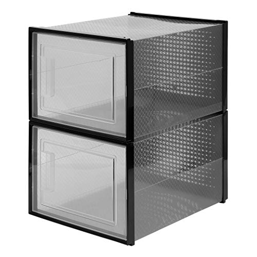 パール金属(PEARL METAL) AZ-5082 Shoe Box, Lサイズ, BLKP Black