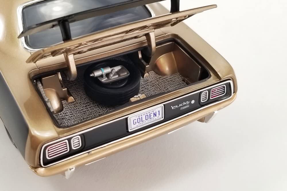 ModelToyCars 1971 Plymouth Hemi Barracuda, Gold Leaf with Black - Acme A1806126-1/18 Scale Diecast Car