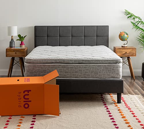 Tulo by Mattress Firm | 12 INCH Memory Foam Plus Coil Support Hybrid Mattress | Bed-in-A-Box | Plush Comfort | King